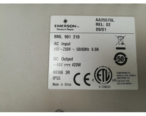 EMERSON Base station power supply BML 901 210 AA25570L
